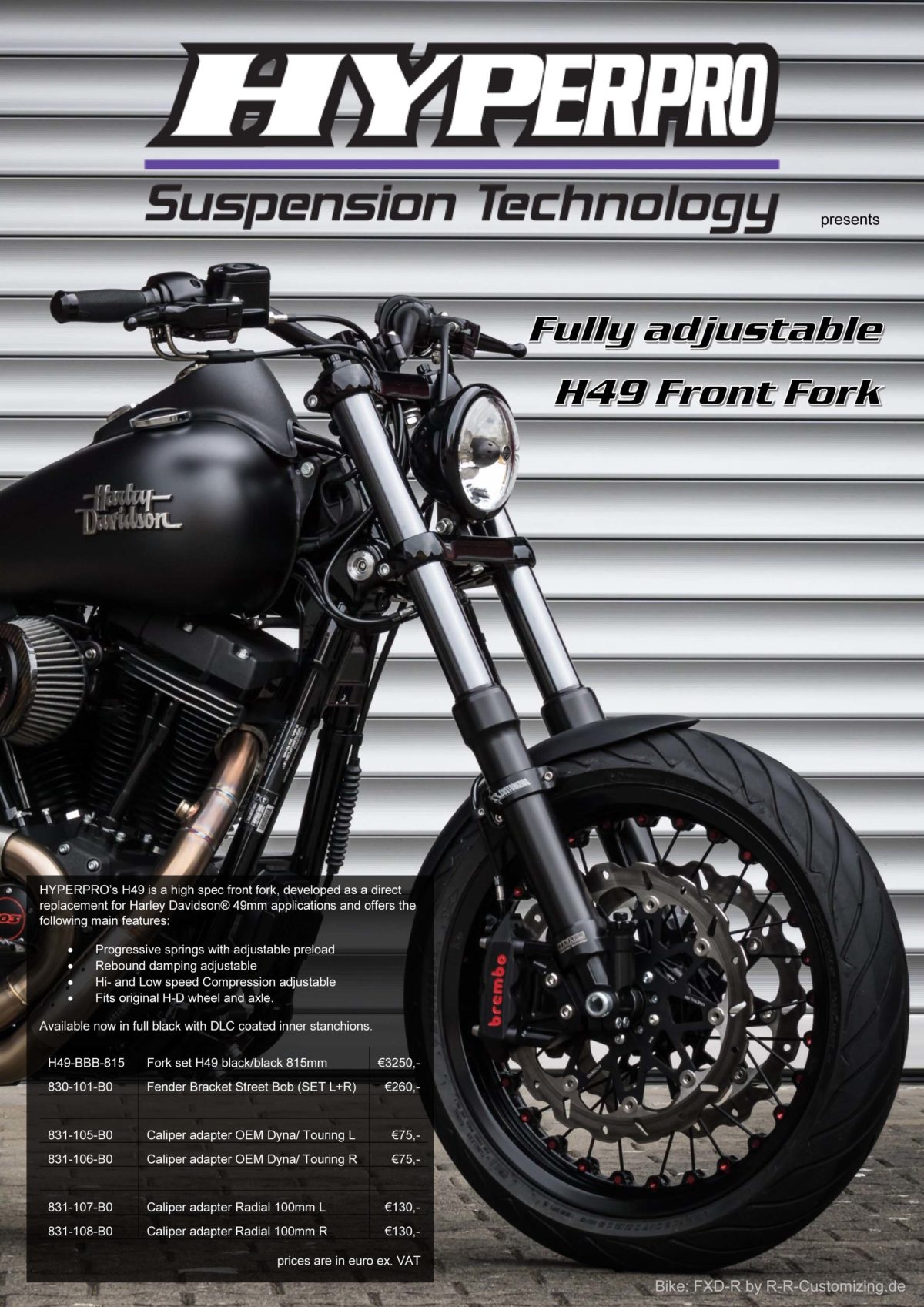 INTERMOT NEWS: Hyperpro H49 | 49mm conventional Front Fork – 2017 ...